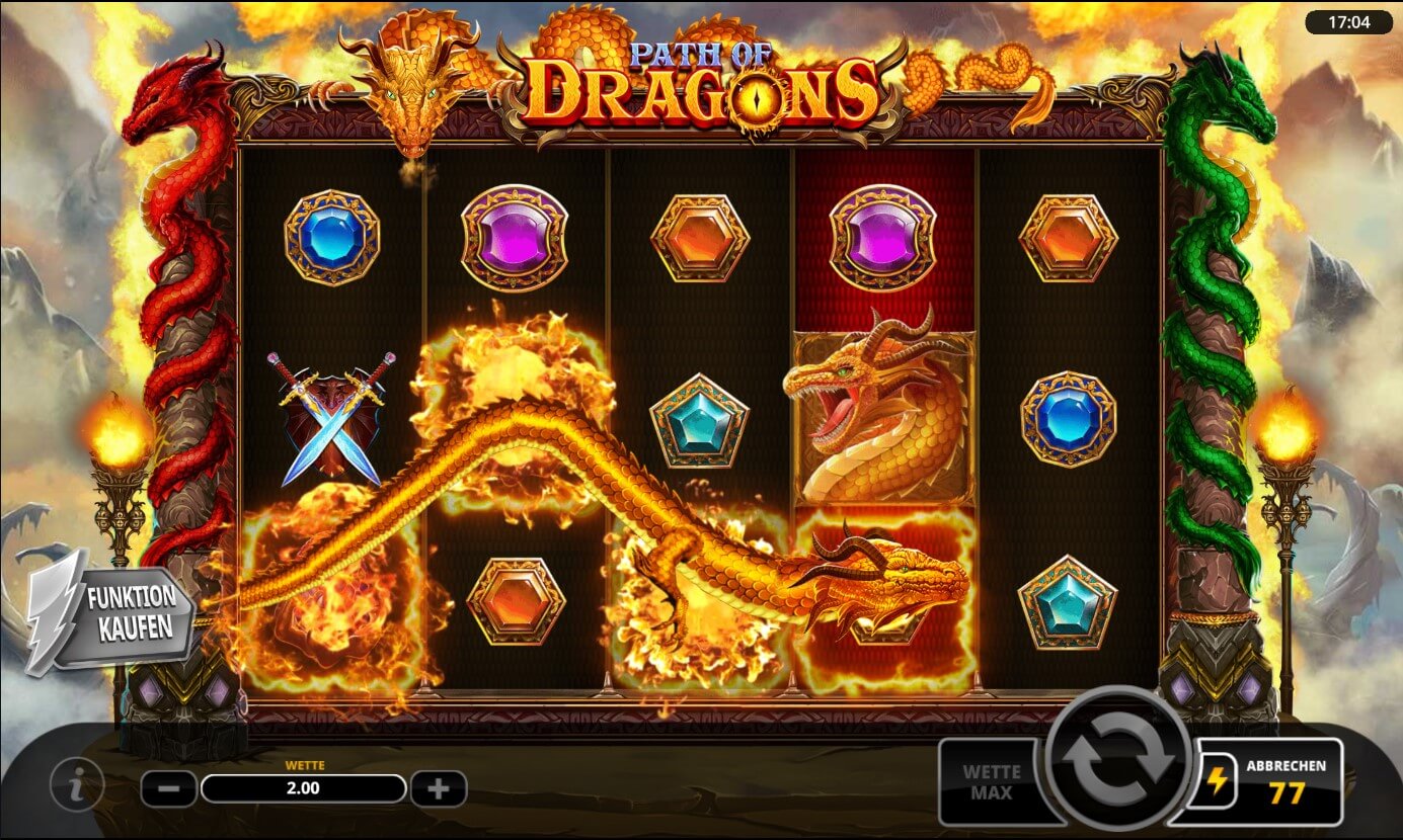 Path of Dragons von Swintt überzeugt mit feuriger Slot-Action!