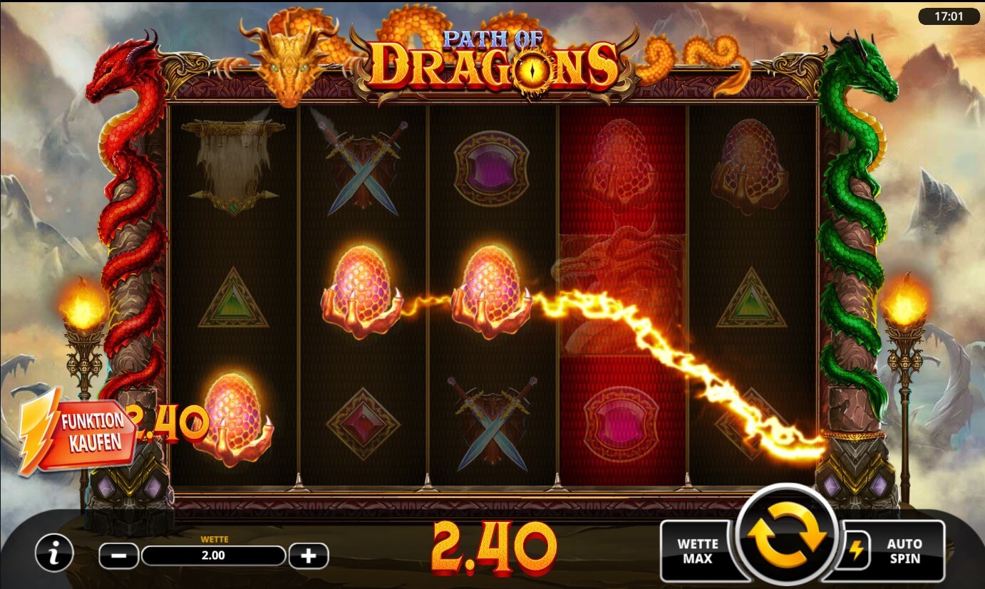 Path of Dragons von Swintt überzeugt mit feuriger Slot-Action!